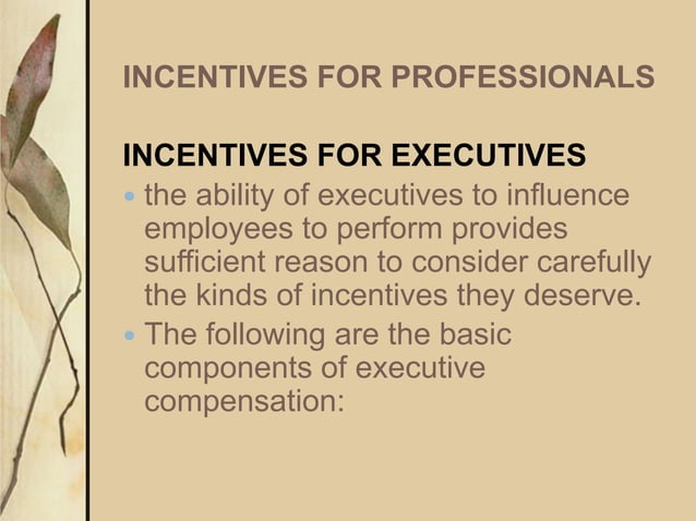 INCENTIVE COMPENSATION/human resource.pptx