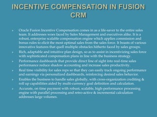 Incentive compensation in fusion CRM | PPT