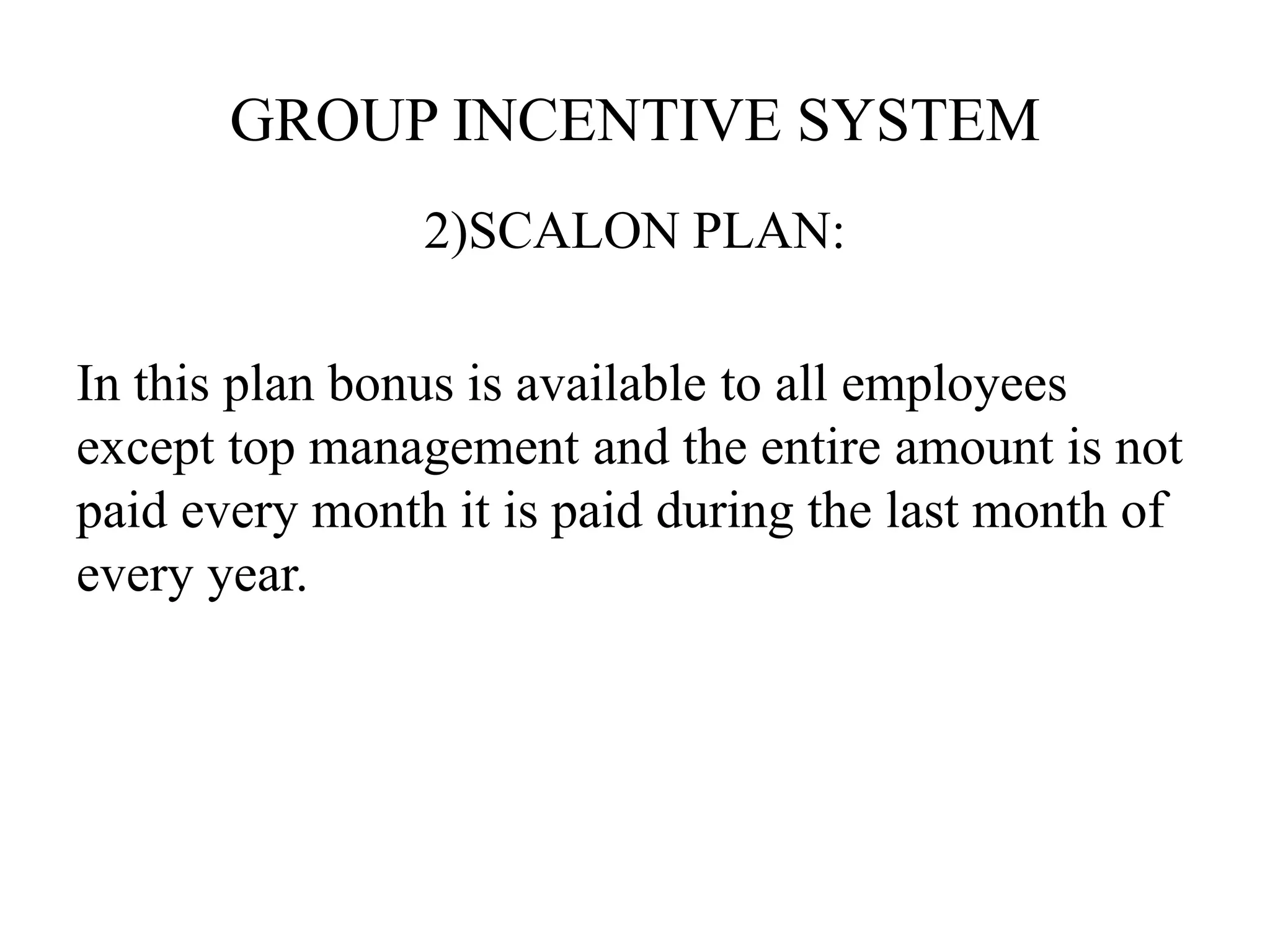 Incentive plans | PPT