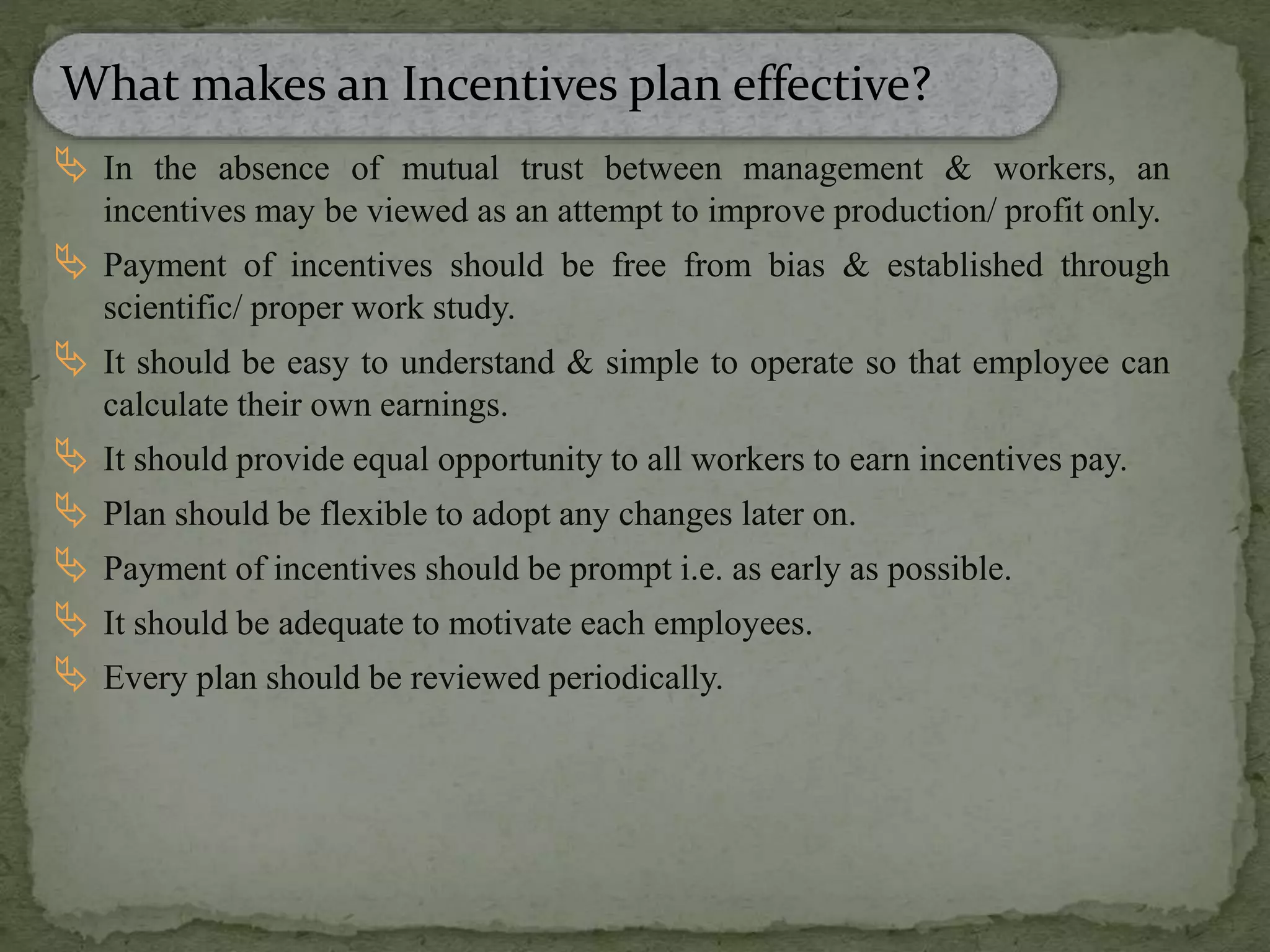 Incentive ppt | PPTX