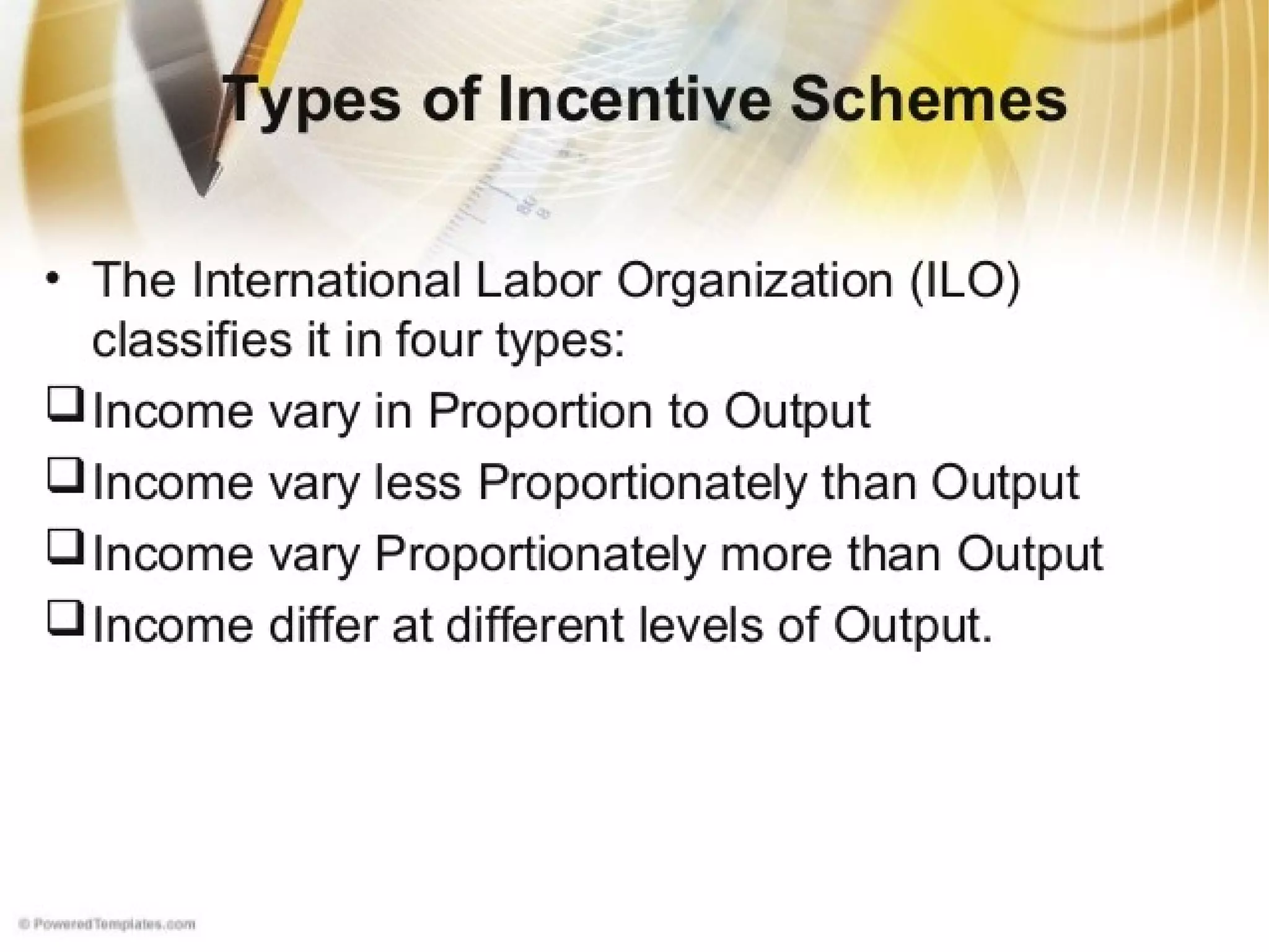 Incentive Schemes | PPT