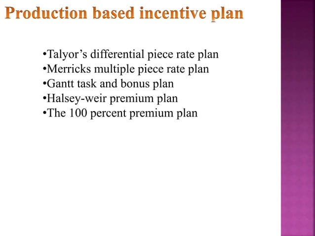 Incentives: types of incentives | PPTX | Job Market | Economy