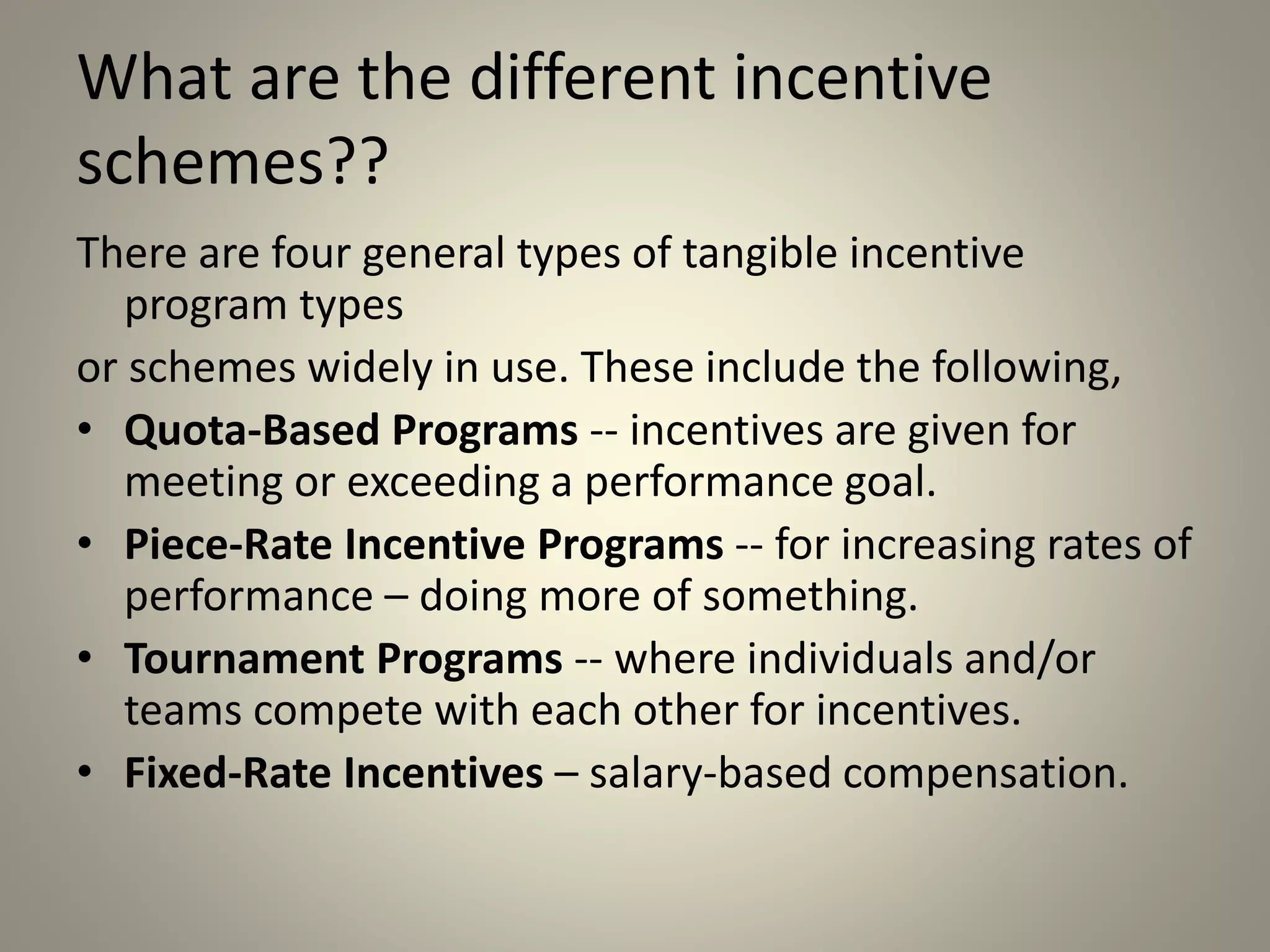 Understanding Incentives | PPTX