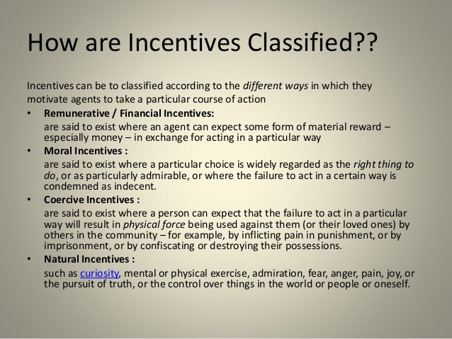 Understanding Incentives