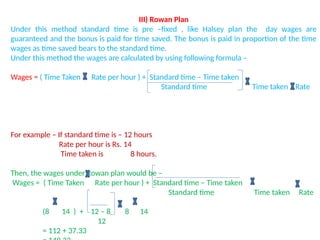 Incentive Schemes or Plans. ……. . | PPTX