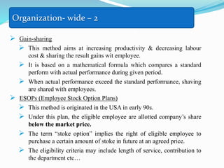 Incentives and Fringe benefits in HRM | PPTX