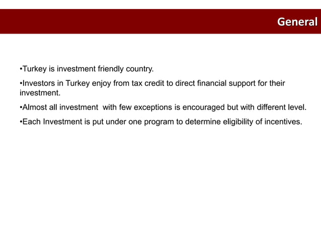 Incentives in turkey | PPT