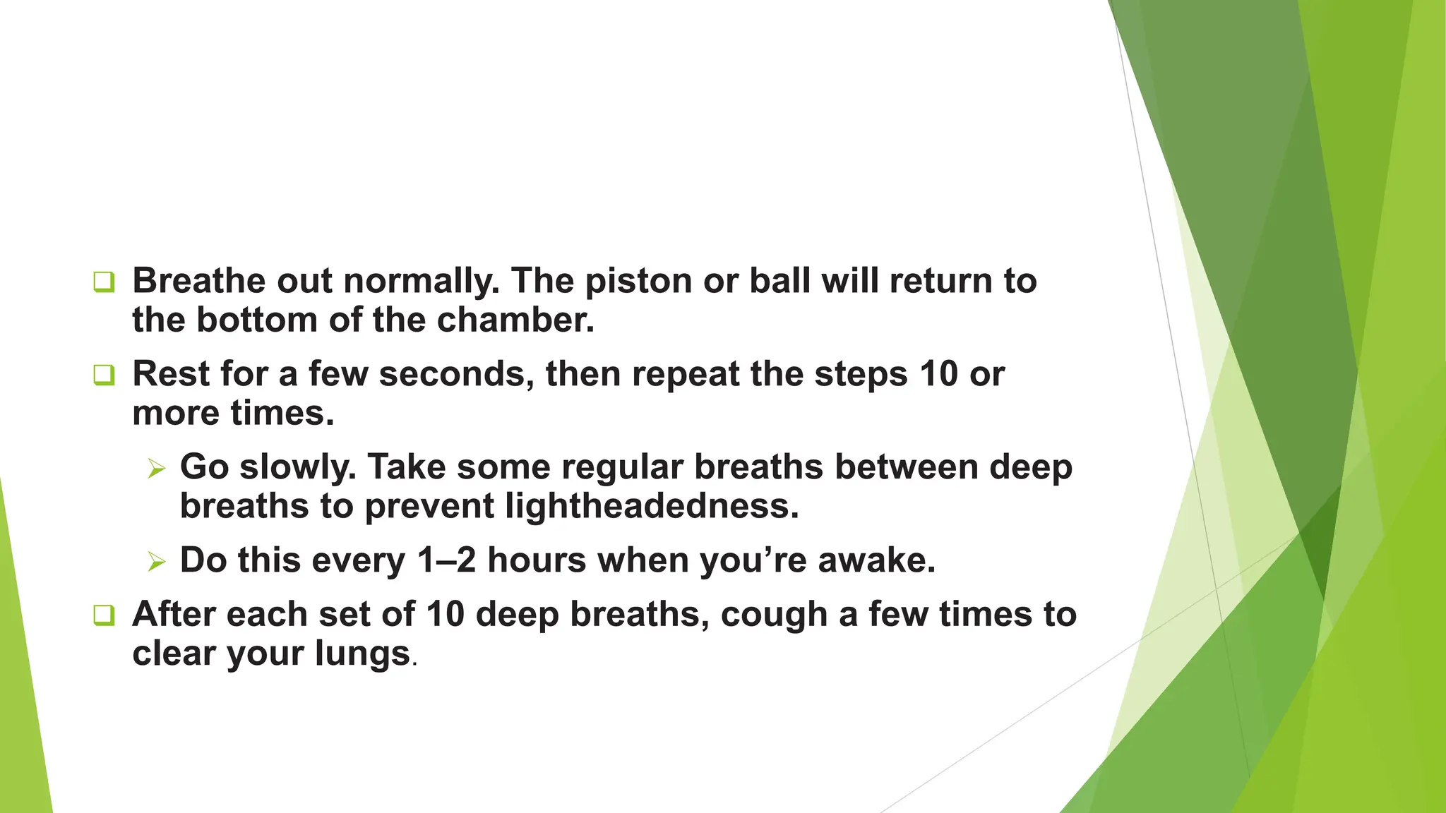 Incentive spirometry powerpoint presentation | PPTX