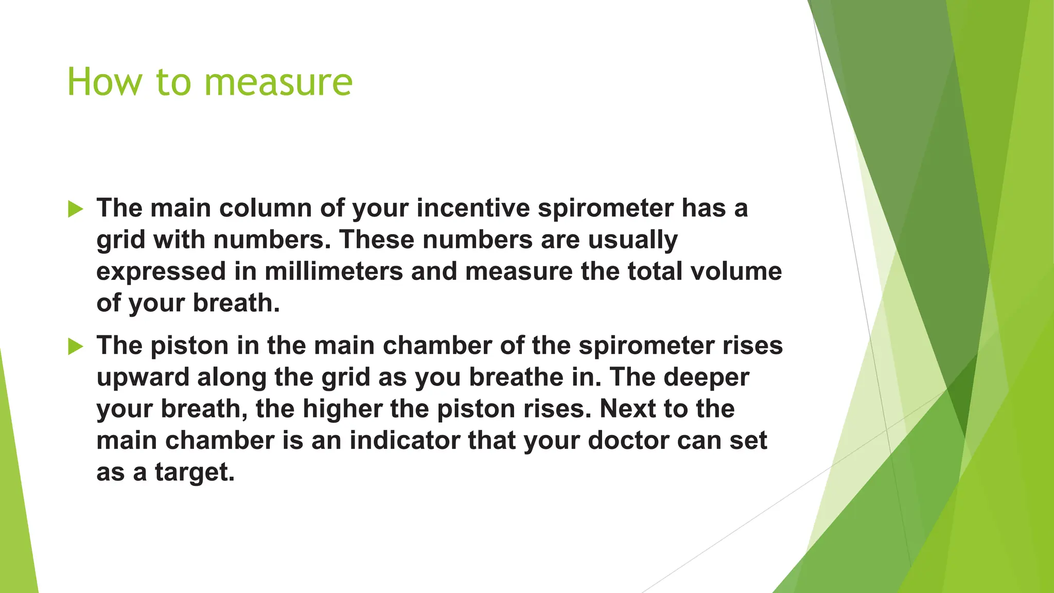 Incentive spirometry powerpoint presentation | PPTX