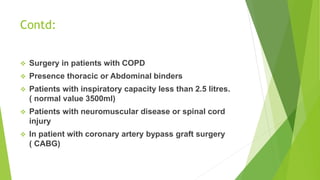 Incentive spirometry powerpoint presentation | PPTX