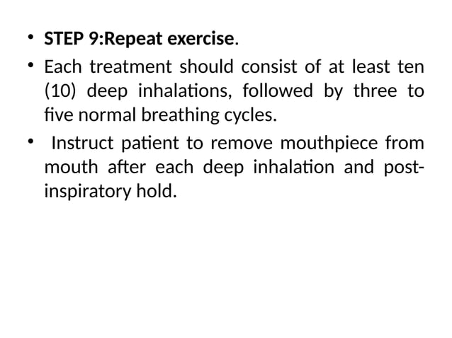Incentive Spirometry Pptxincentive Spirometry Pptx