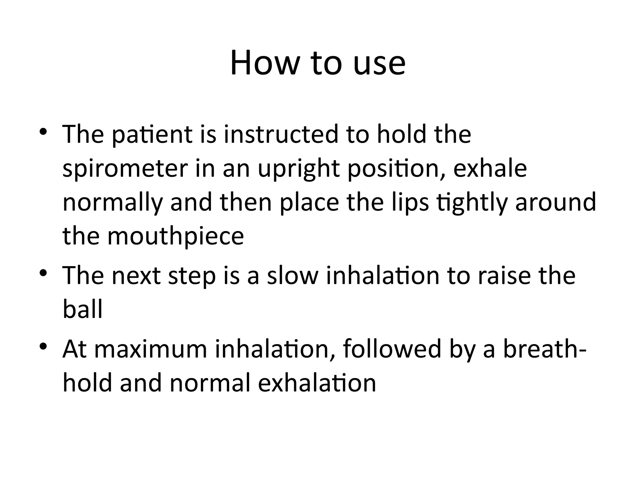 Incentive spirometry.pptx to the patient | PPTX