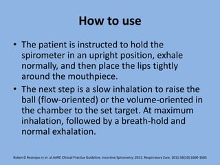 Incentive spirometry ppt | PDF