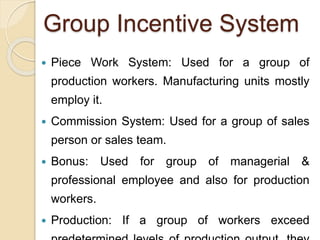 Incentive system of payment | PPTX