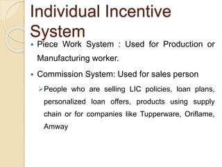 Incentive system of payment | PPTX