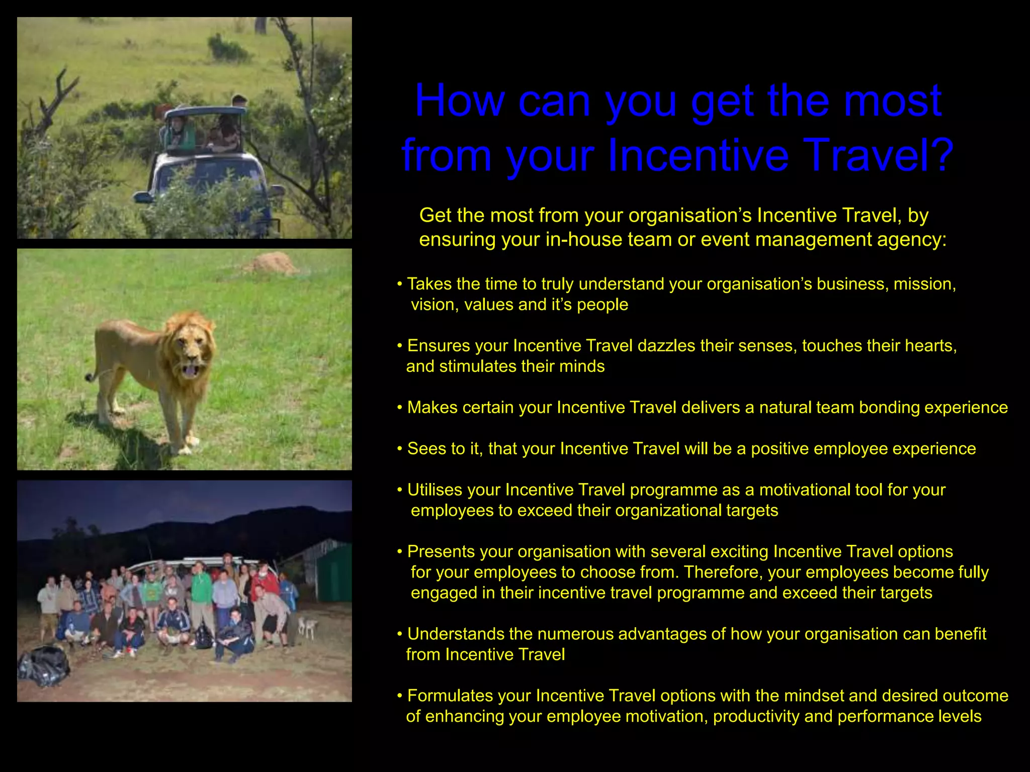 What's the Point of Incentive Travel? (Editorial) | PPTX