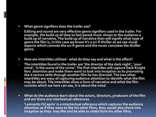 Inception | PPTX | Soundtracks, TV and Showtunes | Music