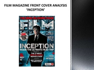 Inception film magazine analysis | PPT