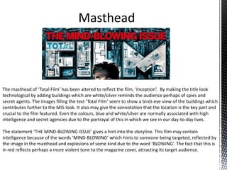 Inception film magazine analysis | PPTX