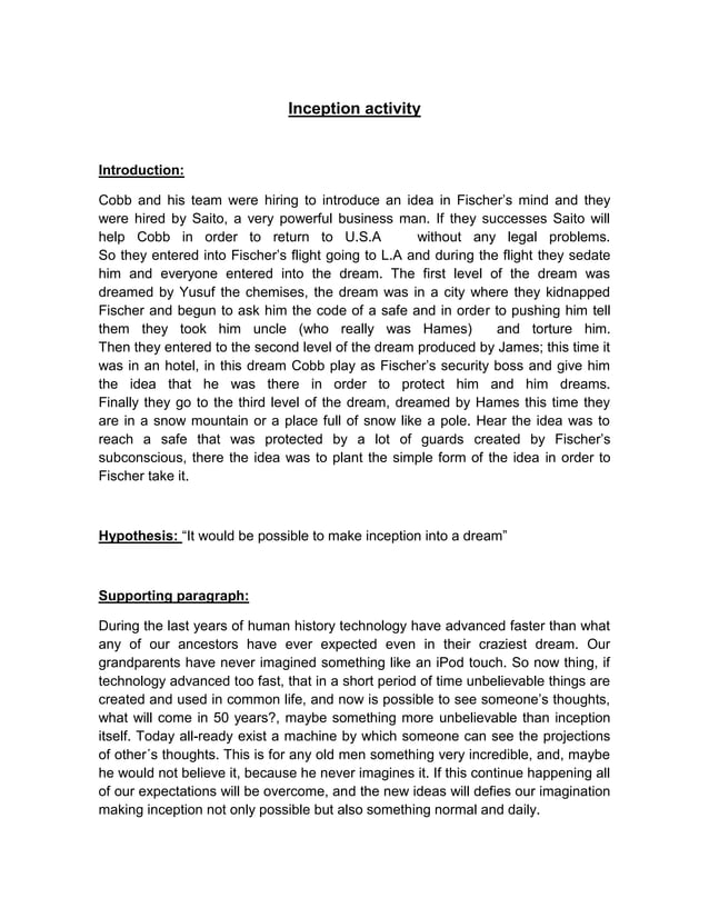 Inception Parrado | DOCX