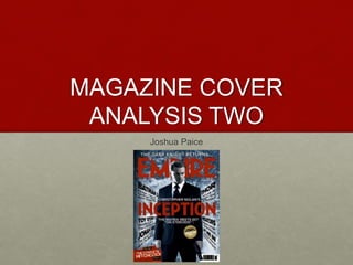MAGAZINE COVER ANALYSIS MEDIA | PPT