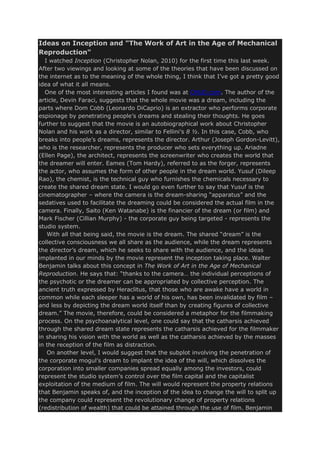Inception as a post modern text | DOCX