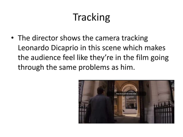 Inception camera angles | PPTX | Cameras and Camcorders | Consumer Electronics