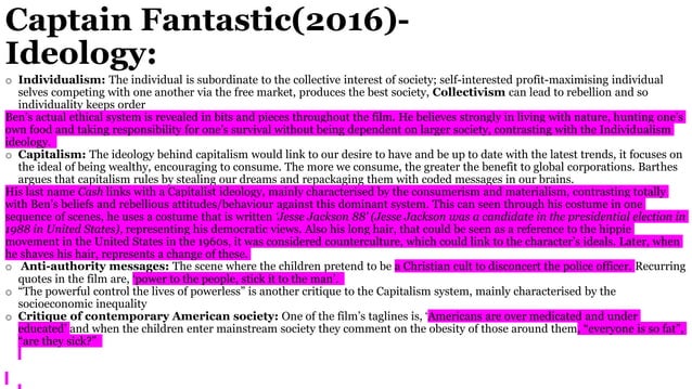 Film Studies- Paper 1(Session C: Inception & Captain Fantastic) | PPTX ...