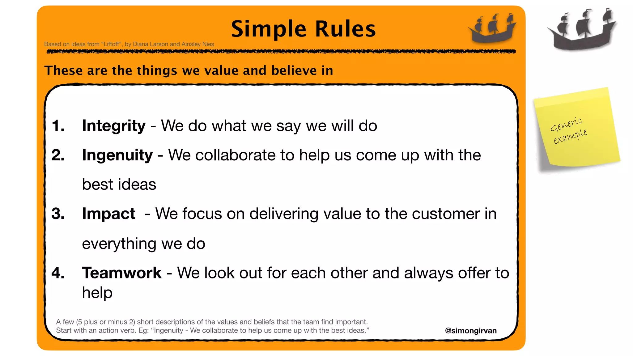 Inception deck and lift off examples | PDF