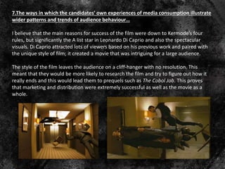 Inception (film case study) | PPTX