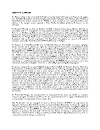 Inception Meeting Documentation Report | PDF