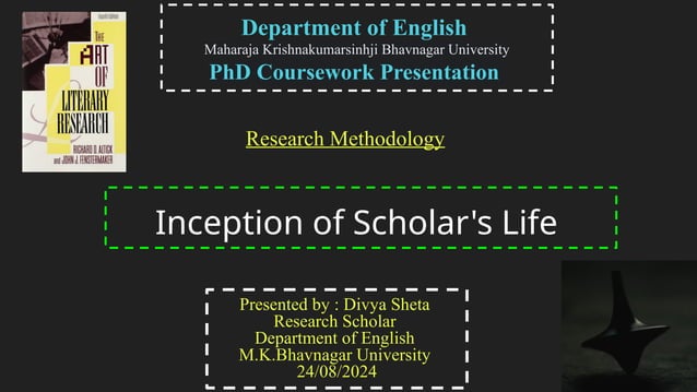 Coursework Presentation - Inception of Scholar's Life | PPTX