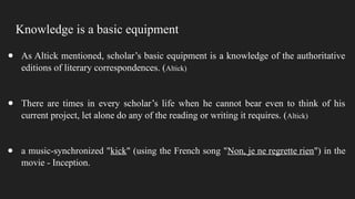 Coursework Presentation - Inception of Scholar's Life | PPTX