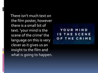 Inception poster analysis | PPTX