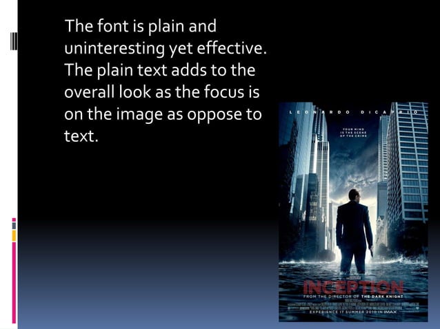 Inception poster analysis | PPTX
