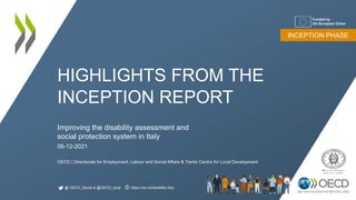 Improving the disability assessment and social protection system in ...