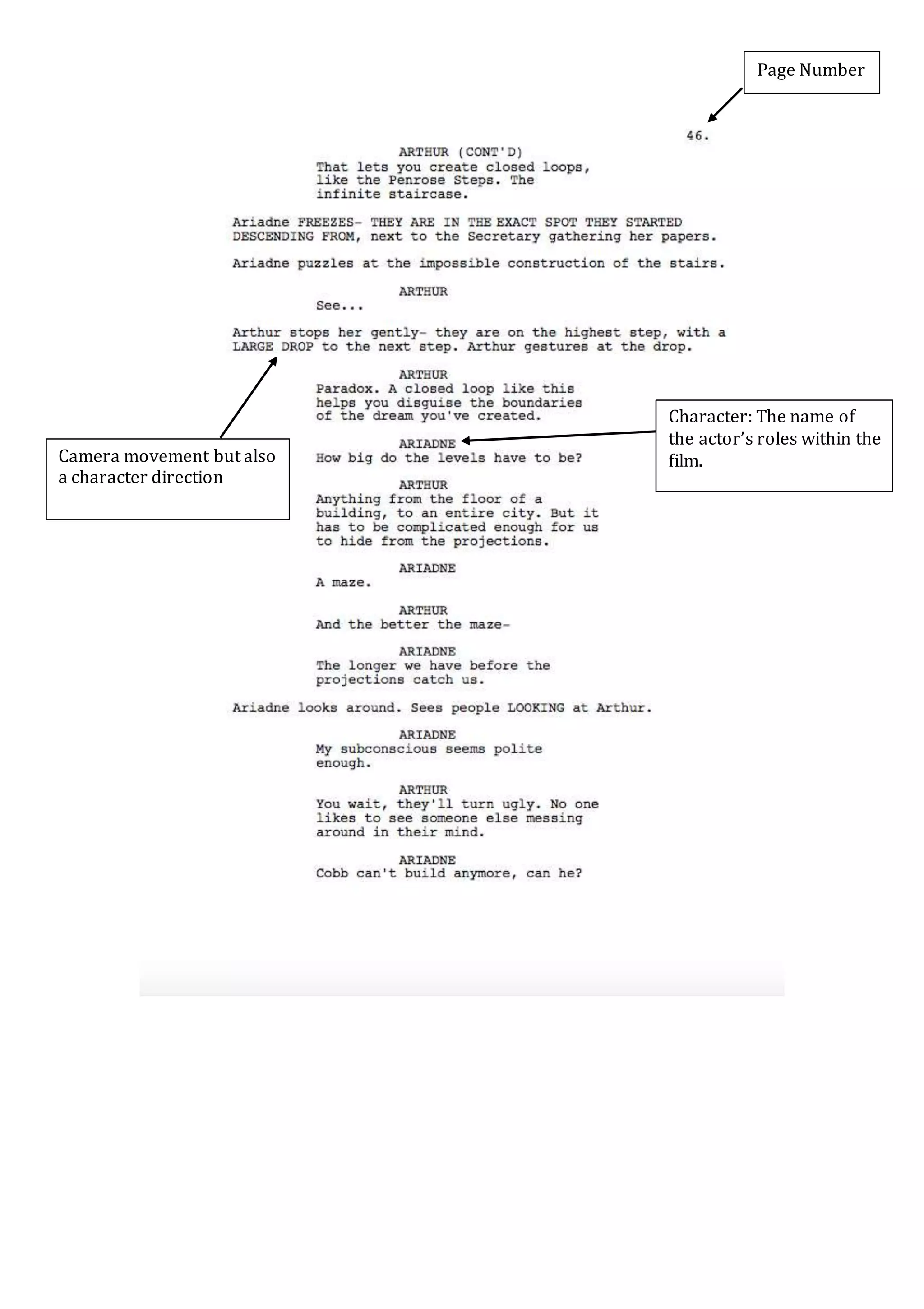 Inception script analysed | DOCX