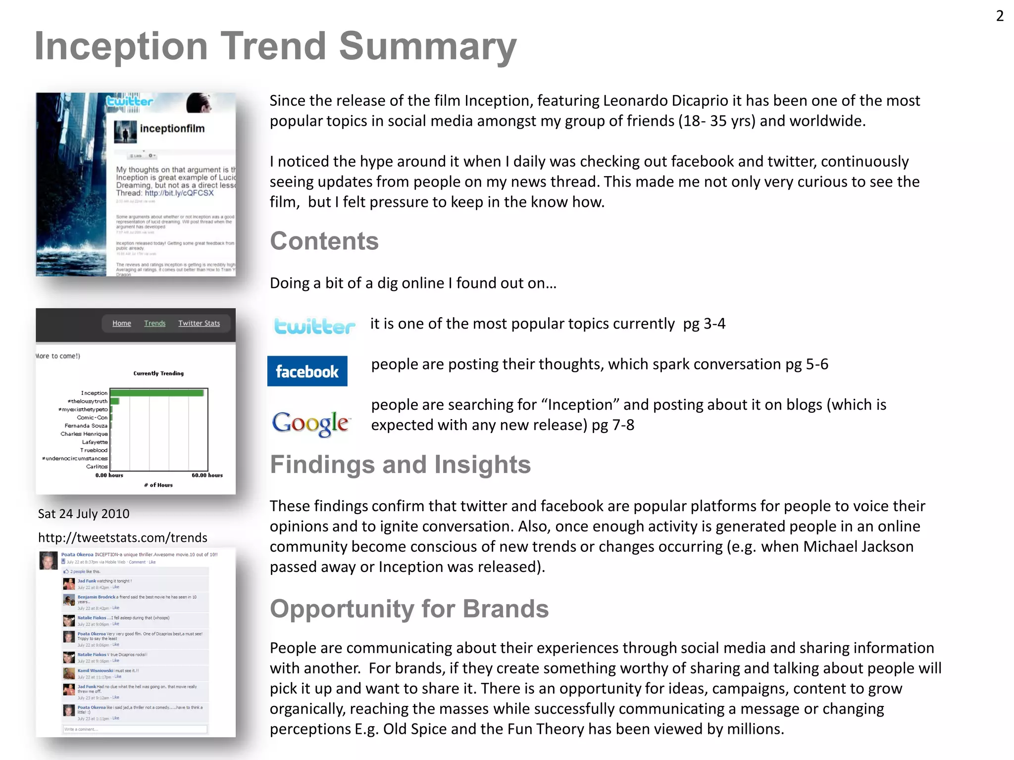 Inception trend case study | PDF