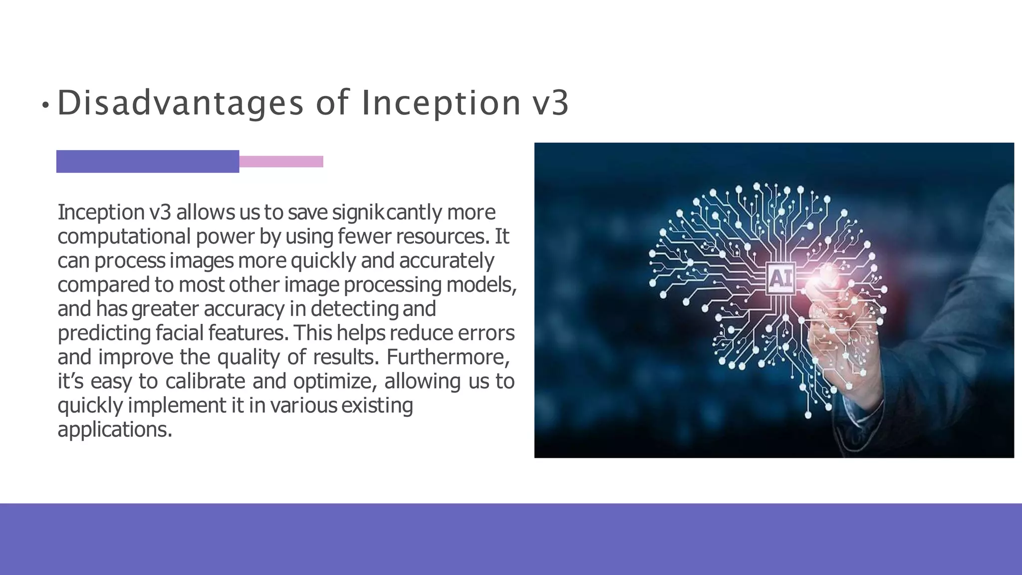 Inception V3 Image Processing .pptx | 3-D Graphics | Computer Software and Applications