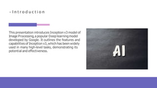 Inception V3 Image Processing .pptx | 3-D Graphics | Computer Software ...