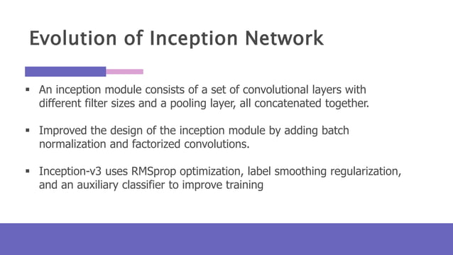 Inception V3 Image Processing .pptx | 3-D Graphics | Computer Software and Applications