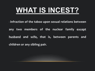 Incest | PPT