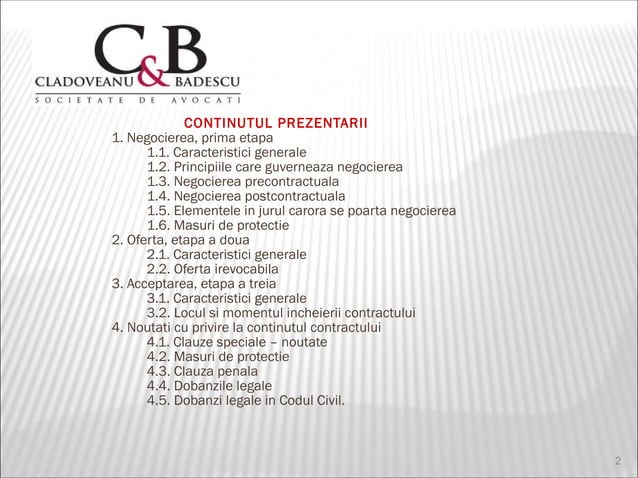 Incheierea Contractelor | PPT