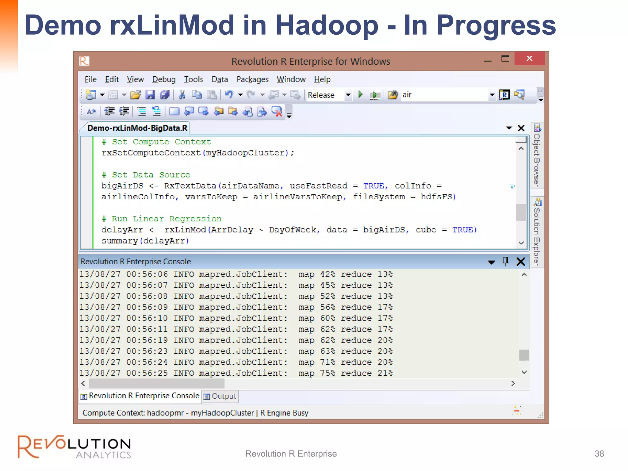 High Performance Predictive Analytics in R and Hadoop | PPT