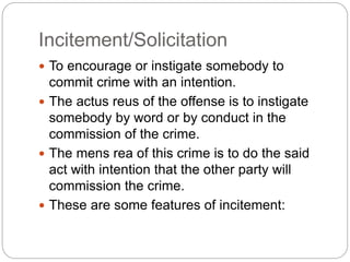 Inchoate offense | PPTX