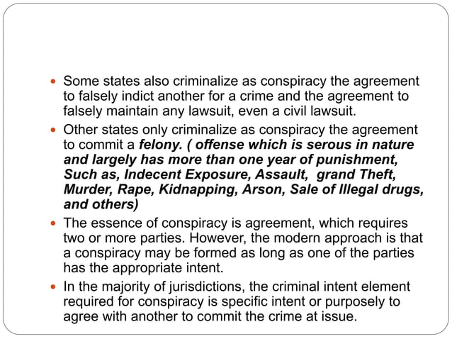 Inchoate offense | PPTX