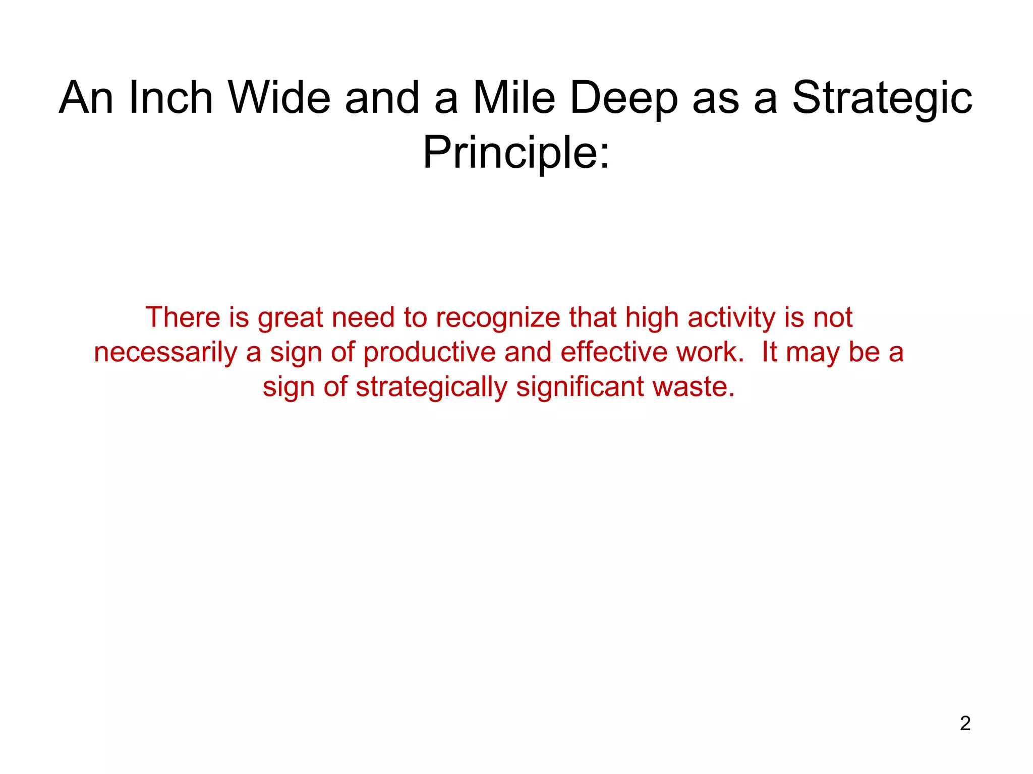 Inch wide mile deep | PPT