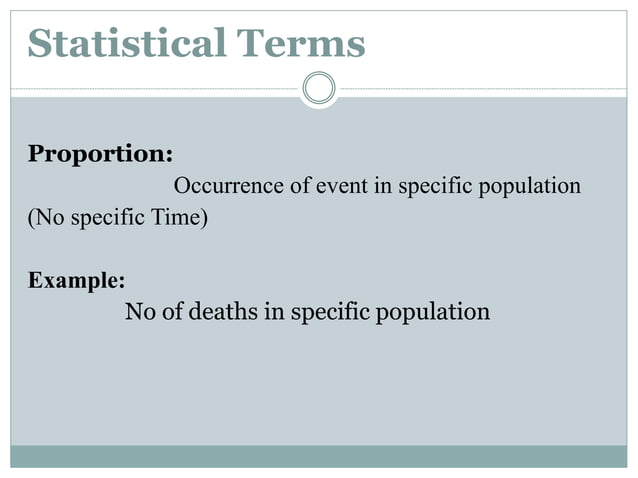 Incidence or incidence rate (Epidemiology short lecture) | PPTX