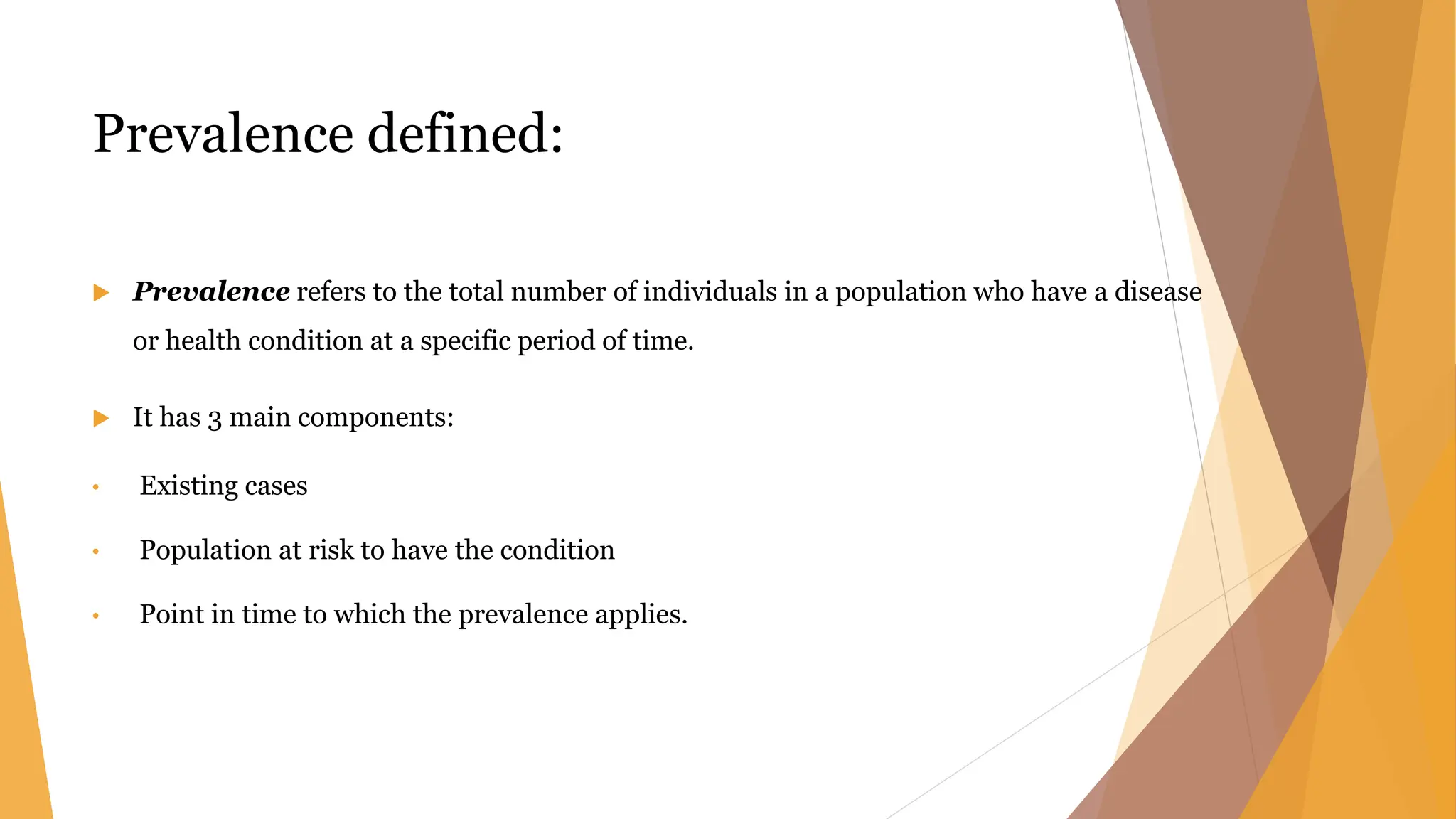 incidence prevalence rate presentation.. | PPTX