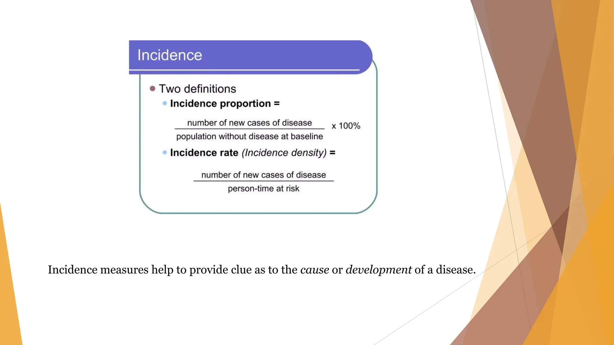 incidence prevalence rate presentation.. | PPTX